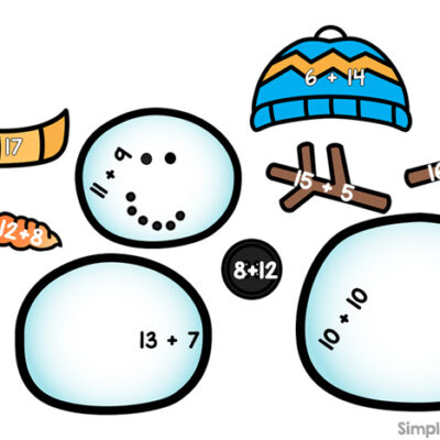 Build an Addition Snowman 1-20 - Simple Fun for Kids Shop