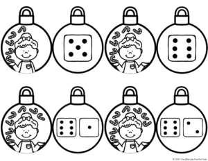 Color Your Own Candy Cane Number Sense Christmas Ornaments - Simple Fun ...