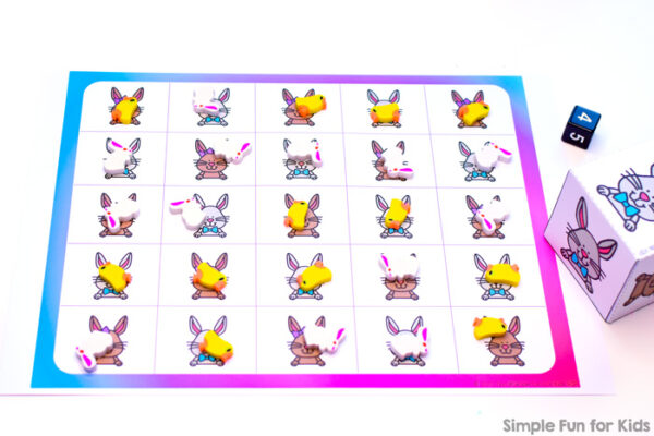 Bunny Grid Game Printable - VIP Version - Simple Fun for Kids Shop
