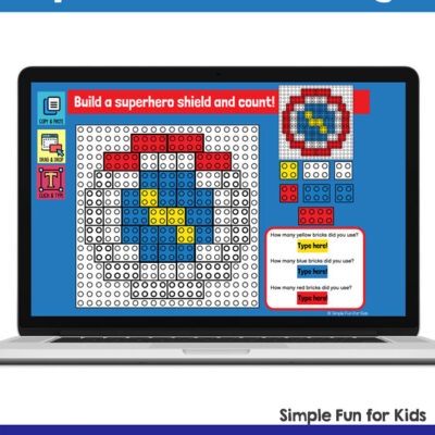 Digital LEGO Superhero Build and Count Challenge - Simple Fun for Kids Shop