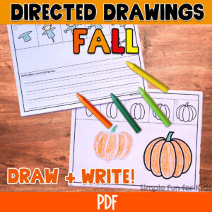 Fall Directed Drawings: Differentiated Draw and Write Worksheets ...